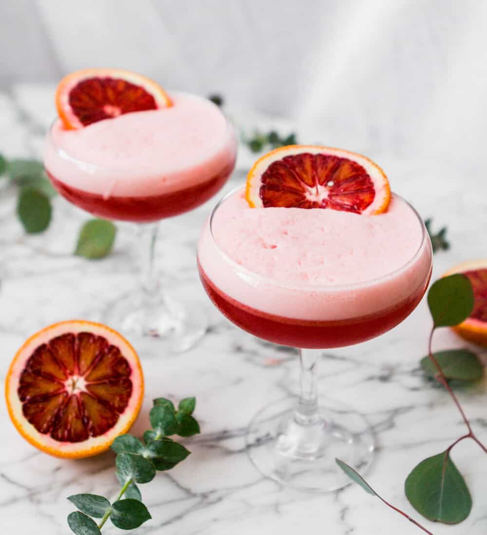 Blood Orange & Ginger Boston Sour