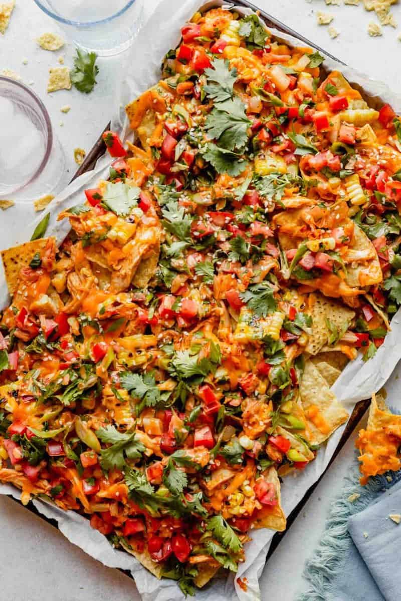 Korean-Inspired Shredded Chicken Nachos — Zestful Kitchen