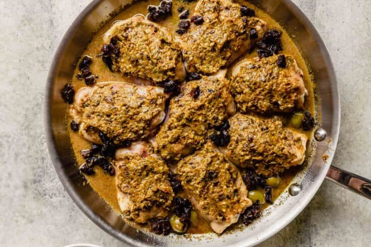 Healthy One-Pan Chicken Marbella — Zestful Kitchen