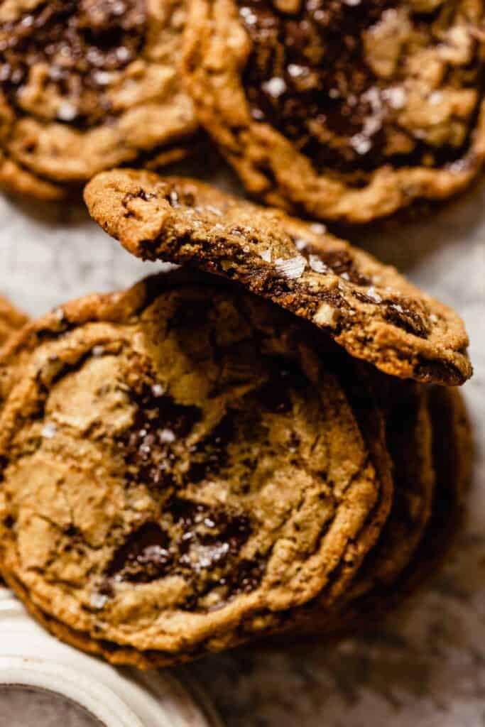 Chewy Browned Butter Chocolate Chip Walnut Cookies