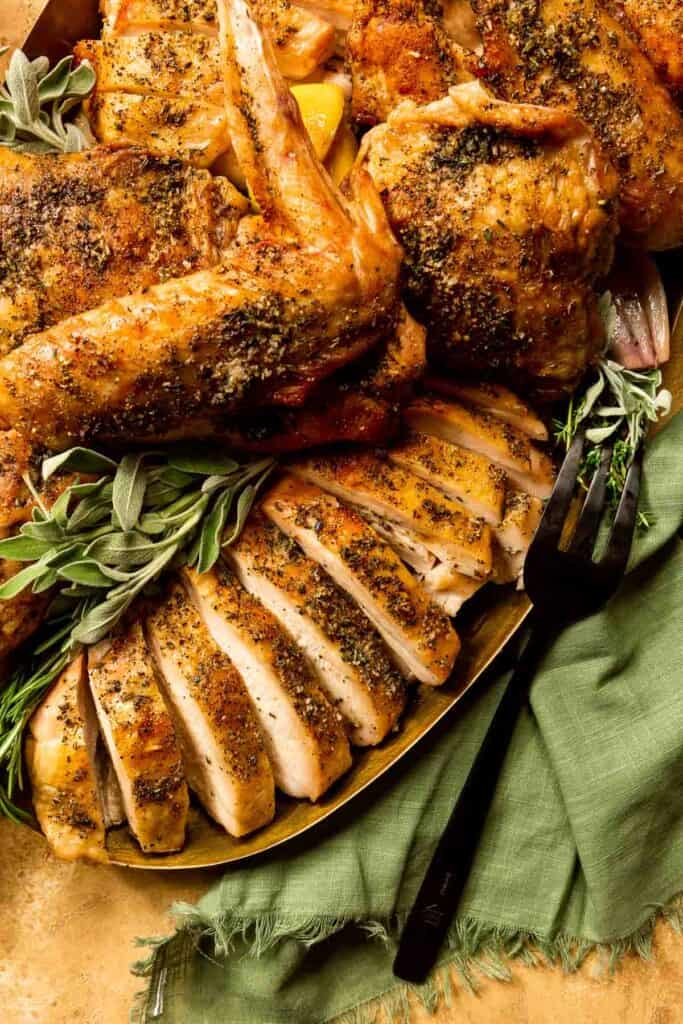 Roast Turkey in Parts